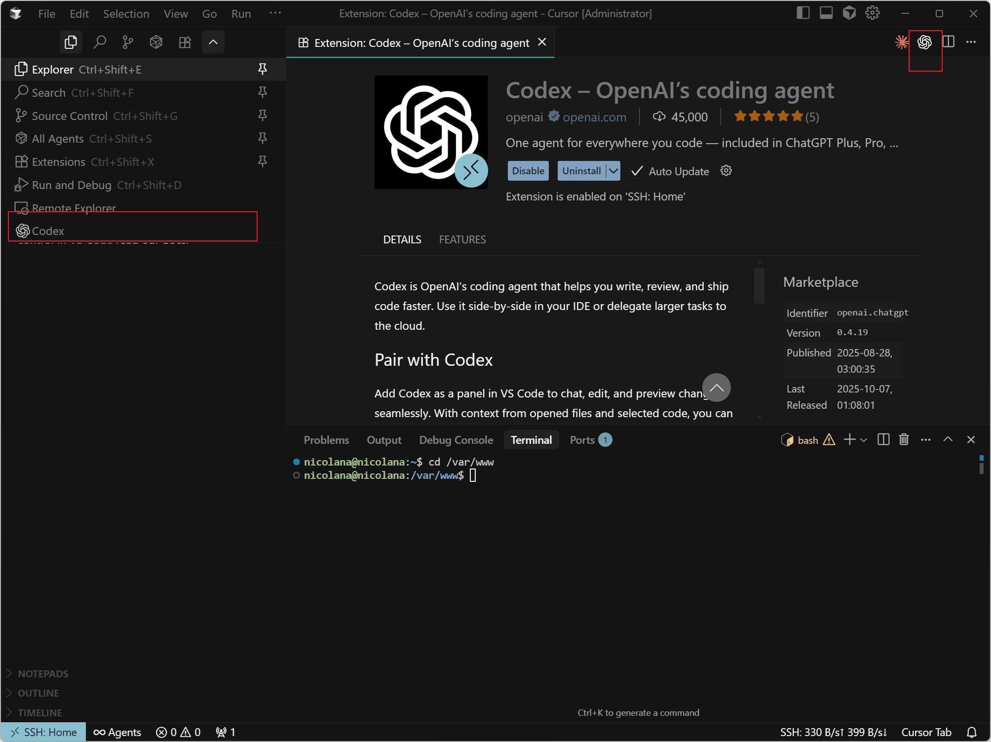 如何在 VS Code 中使用 OpenAI 的 Codex Agent：Step by Step - Hana - 探索有趣的世界